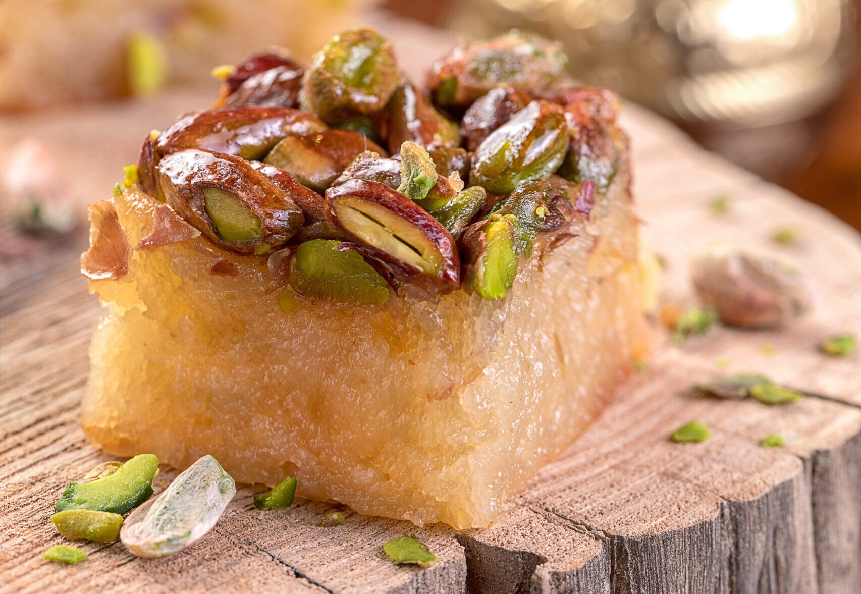 Harissa with Pistachio | damascenesweets.com